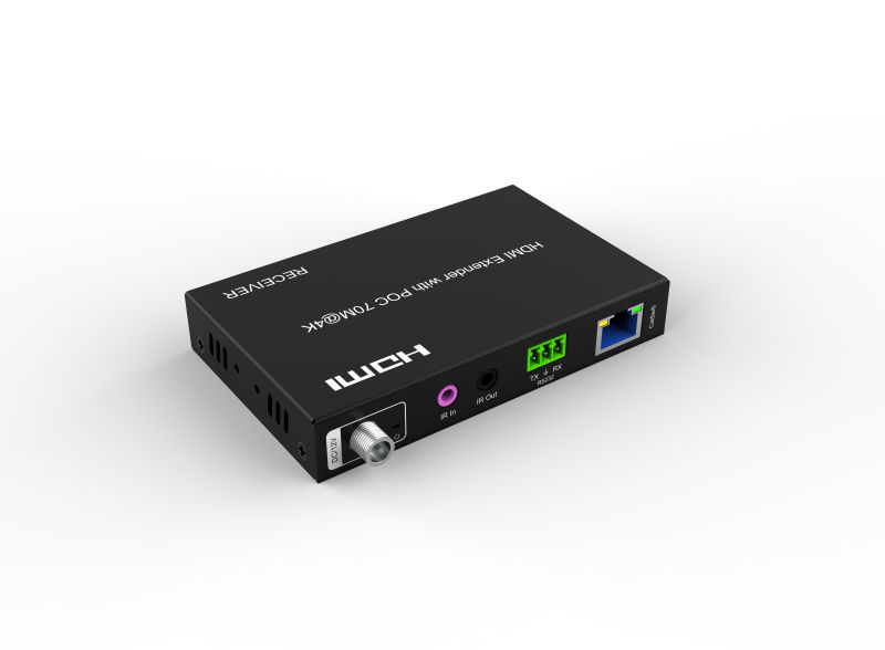 HDMI-mottaker med POC, 4K over Cat6 i opptil 70 m - Direktronik AB