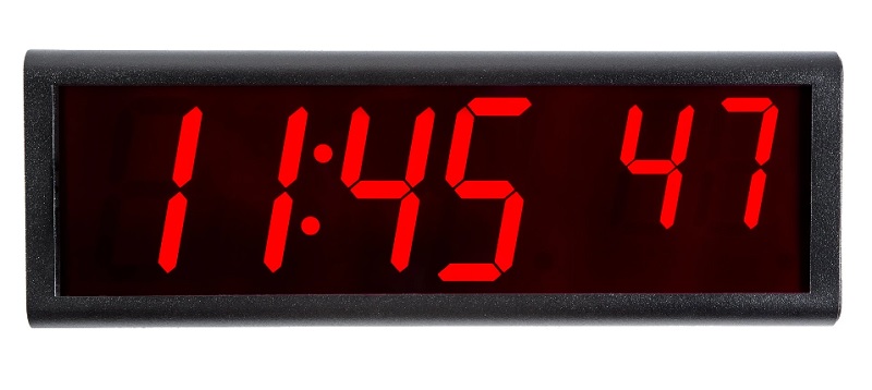 6-siffrig digital klocka för nätverksanslutning - Direktronik AB