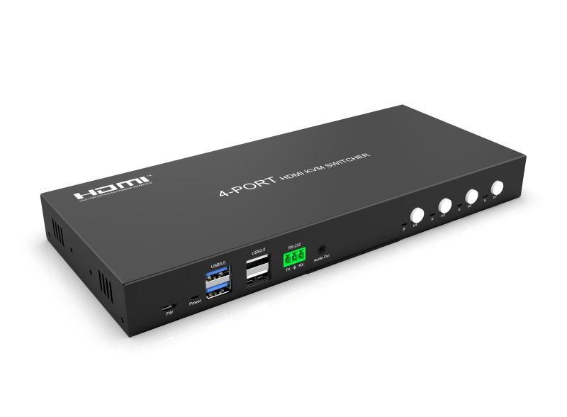 4-portars 4K HDMI KVM-switch - Direktronik AB