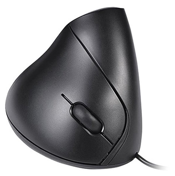 Ergonomisk optisk USB-mus svart 1000 dpi - Direktronik AB