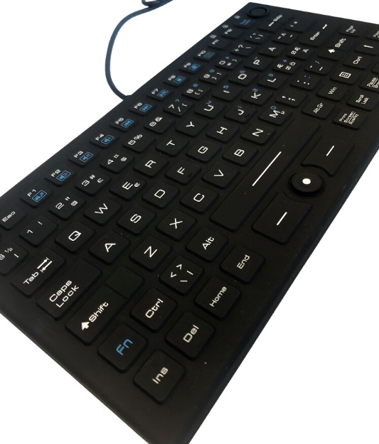 Vattentätt taktiskt tangentbord med nordisk layout, IP68 Kompakt med ...