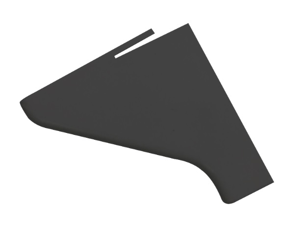 Taknedføring for minikanal K35 Sort - Direktronik AB