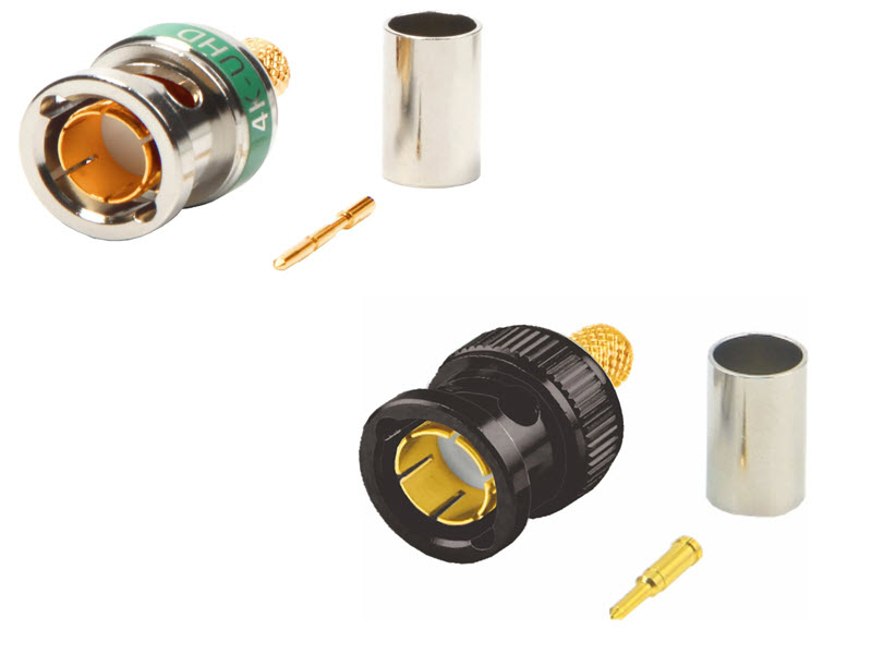 BNC connector 75 Ohm 4K-UHD Black - Direktronik AB