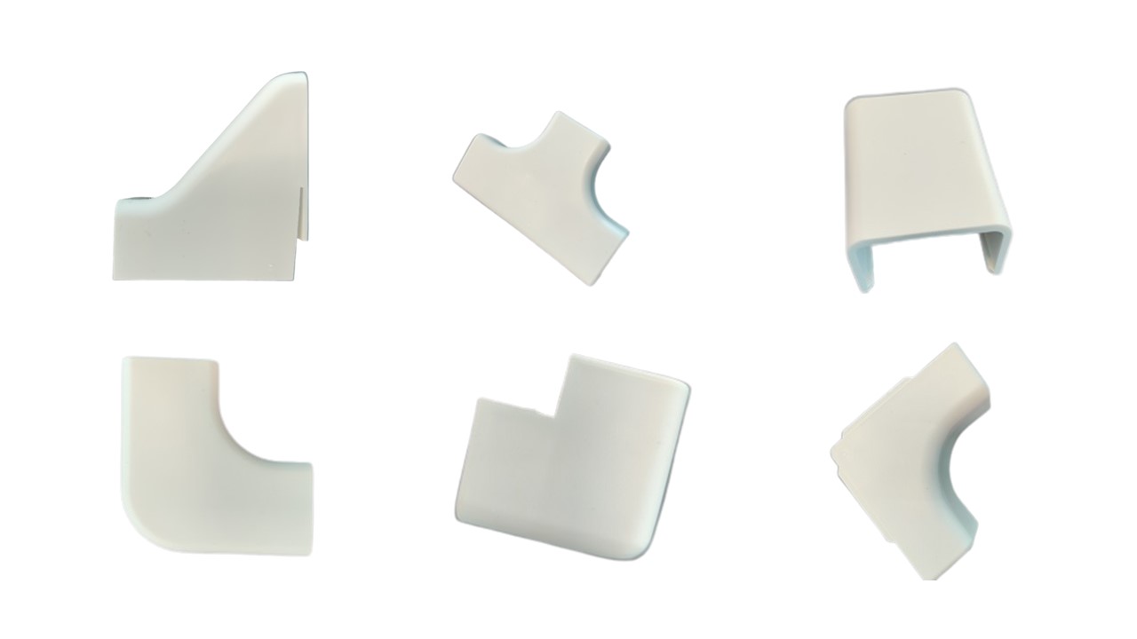 Takgenomföring för minikanal K35 vit - Direktronik AB